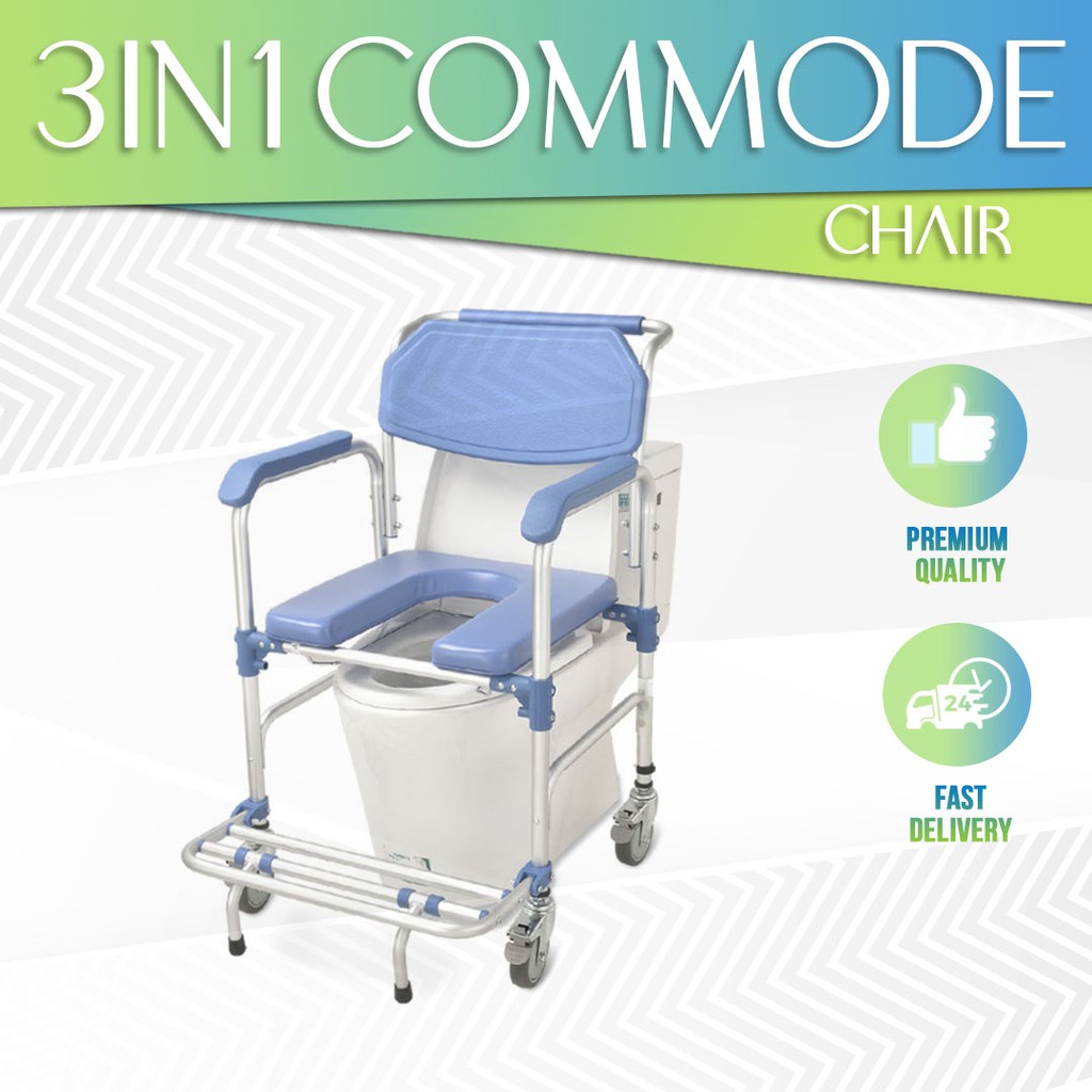 3 IN 1 COMMODE CHAIR | Shopee Malaysia