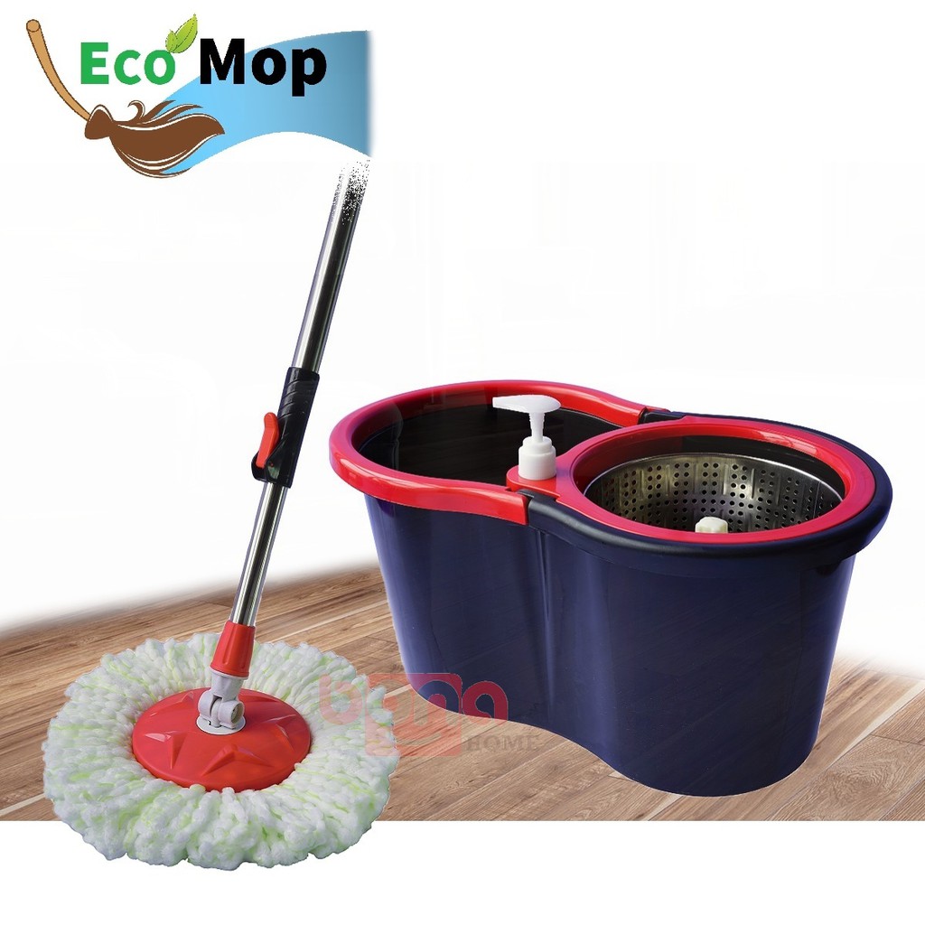 Spin Mop Spinner Microfiber EcoMop Mop Cloth Floor Magic Mop Wheels ...