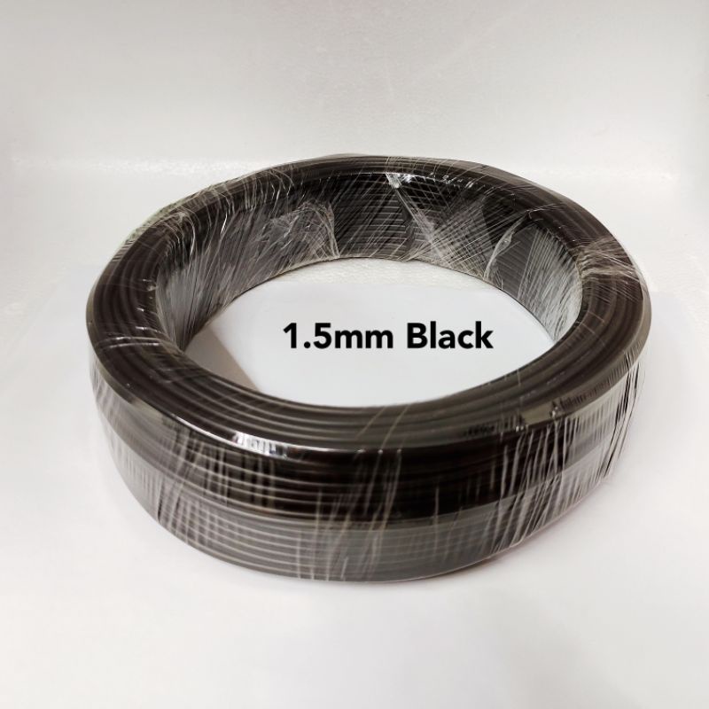 Kabel Wayar PVC Insulated Cable 1.5mm/ 2.5mm 100% Pure Copper Buatan ...