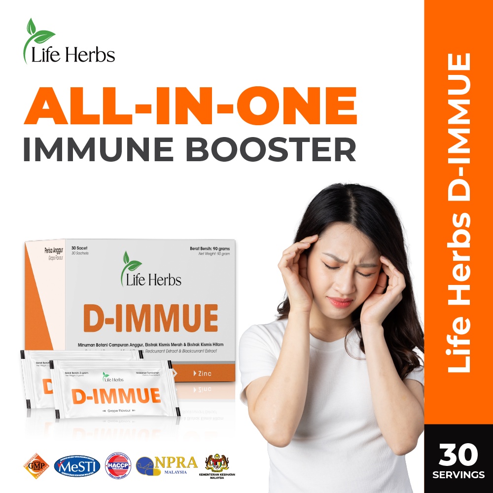 LIFE HERBS D-immue - 30serving,All in one Immune booster, Multivitamin ...