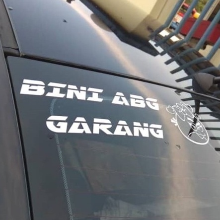 Sticker Kereta/Lory/Motor (Bini Abg Garang) | Shopee Malaysia