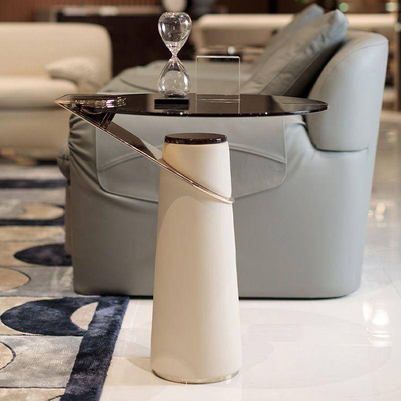 Italian Tea Table Tea Glass Corner Table Sofa Living Room Modern Simple ...