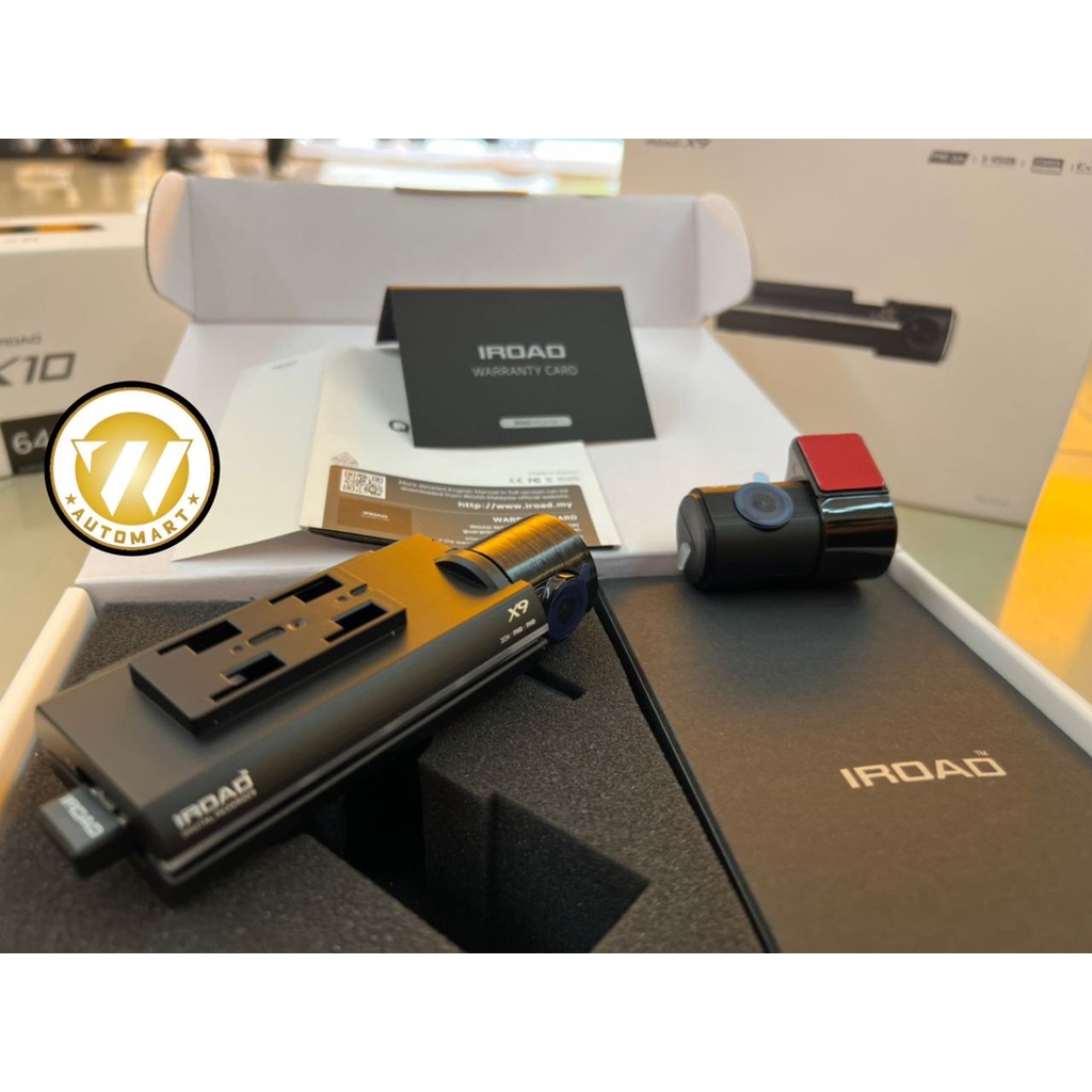 【IROAD X9】 Front & Rear FHD 1080p Dash cam Night Vision ADAS WI-FI ...