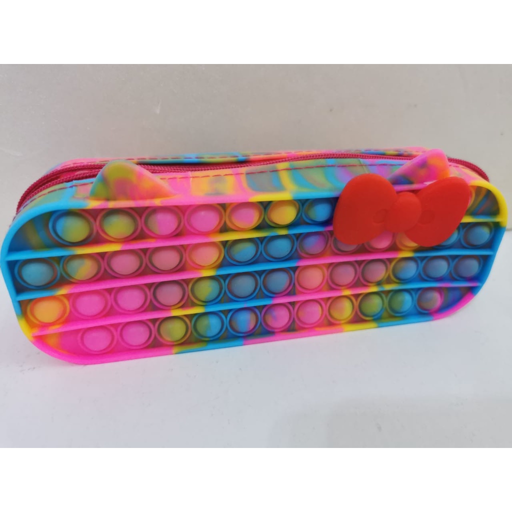 13 jenis Pop It bekas pensel Kotak Pensel Pop It Pencil Box Push Bubble ...