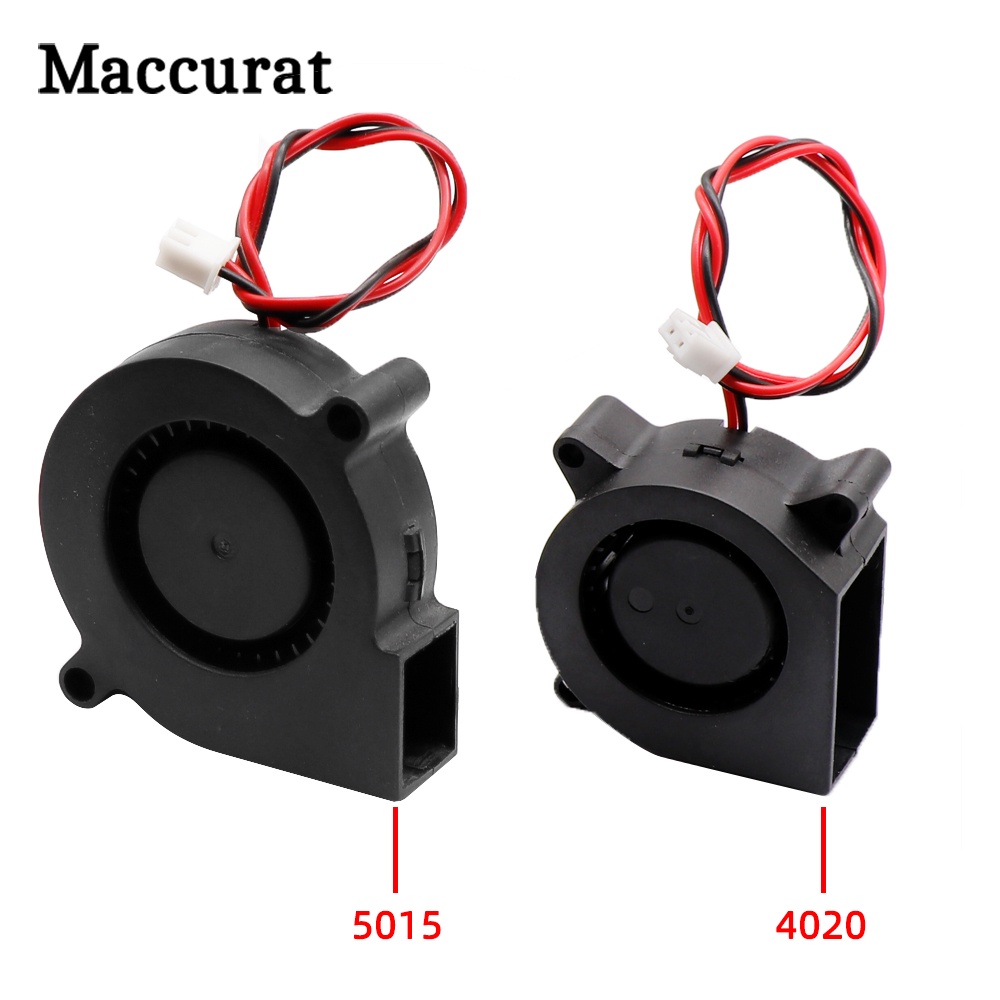 1pc 3D Printer Parts 5015 4020 Blower Fan 12V 24V Turbo cooling fan 5cm 50x50x15mm 12v/24v Black ...