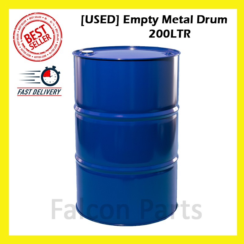 [USED] 200L Empty Metal Drum , Tong Besi Kosong | Shopee Malaysia