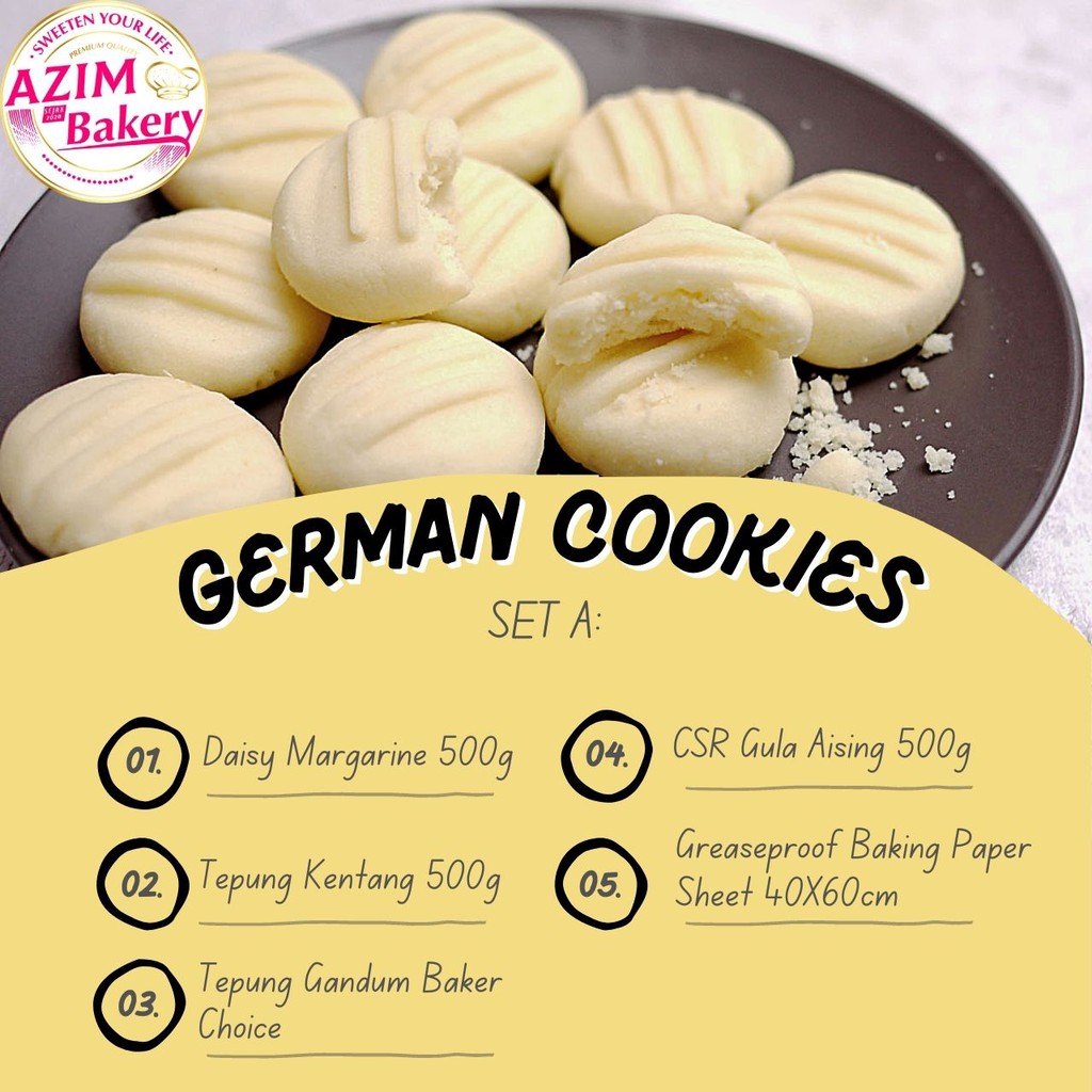 (BUKAN READYMADE YA)Set Raya Biskut German Cookies | Combo Set Biskut ...