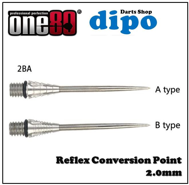 ONE80 Darts Accessories- Reflex conversion Point 2.0mm (2BA) | Shopee Malaysia