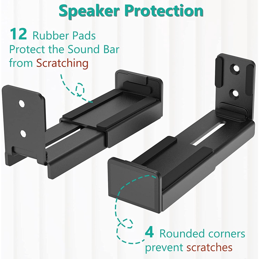 the Aryl™ Adjustable Soundbar Wall Mount Brackets | Shopee Malaysia