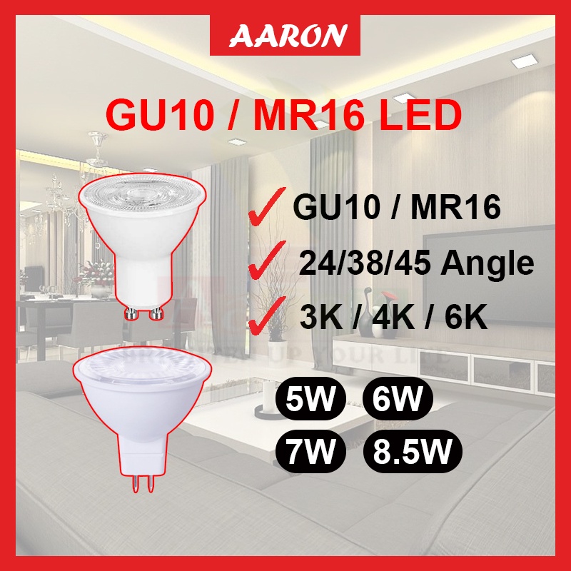 GU10 MR16 LED BULB MENTOL 5w 6w 7w MR16/GU10 High Power 220v Warm White ...