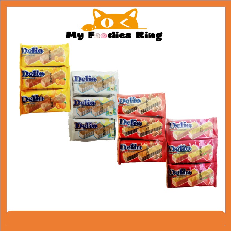 16g x 6pcs Delio Cream Wafer Strawberry /Chocolate / Milk / Orange [ My ...