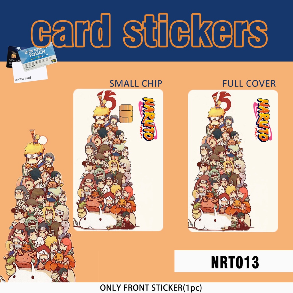 NARUTO CARD STICKER - NARUTO KAD STICKER - ANIME STICKER - ACCESS CARD ...