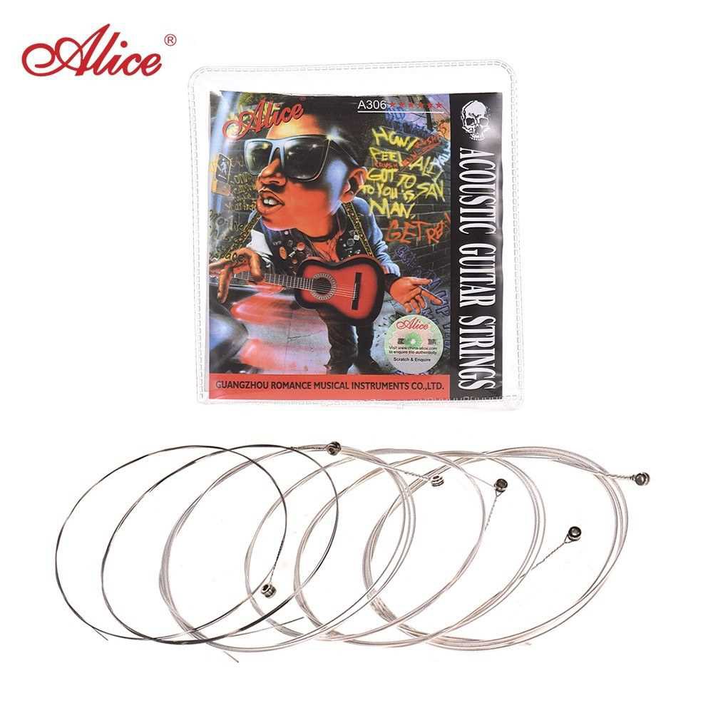 Alice A306 Series Acoustic Folk Guitar Strings Set Stainless Steel Wire ...