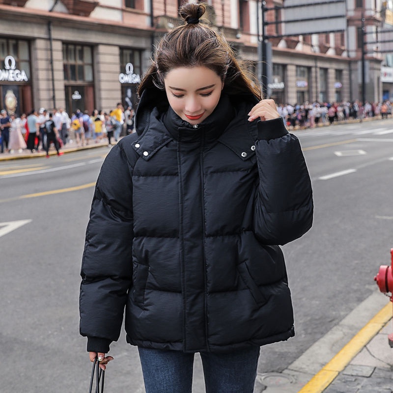 New Short Winter Jacket Women Warm Hooded Down Cotton Female Casual ...