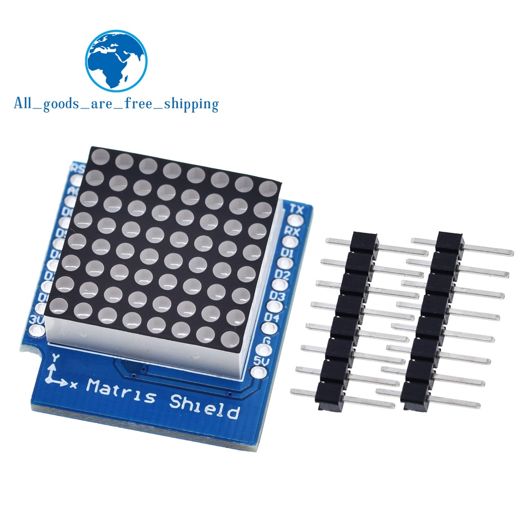 Matrix LED Shield V1.0.0 For WEMOS D1 Mini Digital Signal Output ...