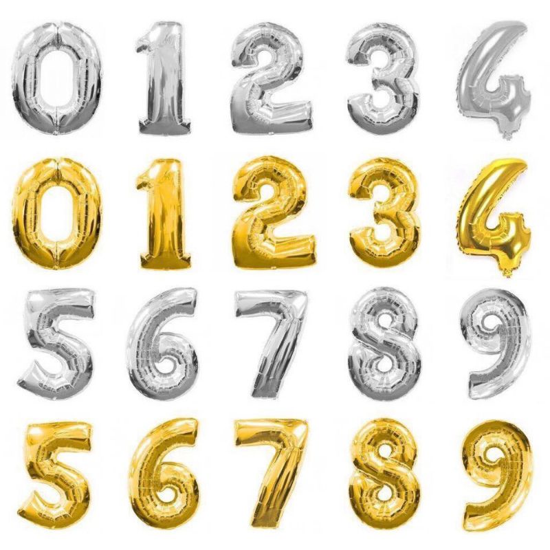 Birthday Decoration Age Number Balloon (40CM) | Shopee Malaysia
