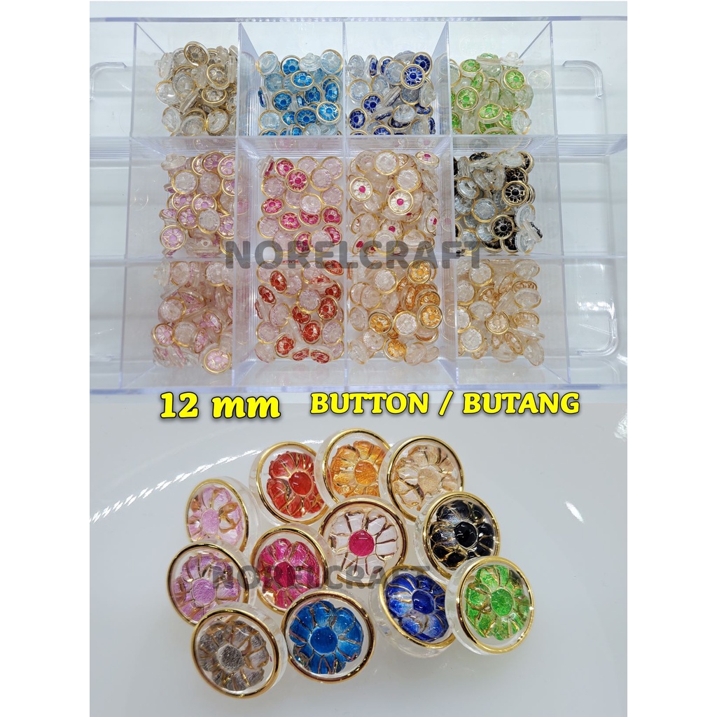 36PCS[BT-8075] 20L BUTTON CYSTAL MUSHROOM FASHION/ BUTANG KRYSTAL ...