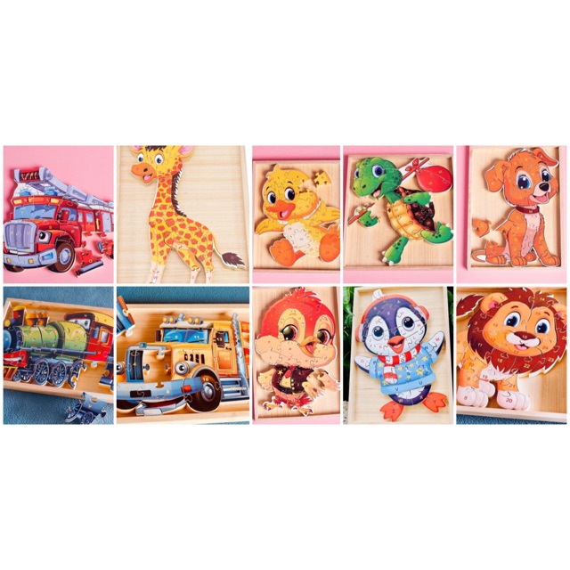 Assembling Animals and Vehicles/ VIETNAMESE wooden toys | Shopee Malaysia