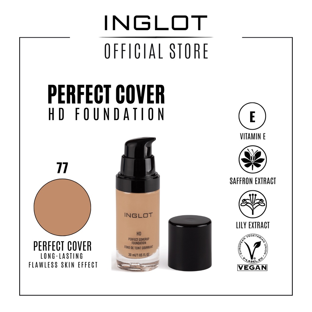 INGLOT HD Perfect Coverup Foundation 77 ( MW ) | Shopee Malaysia