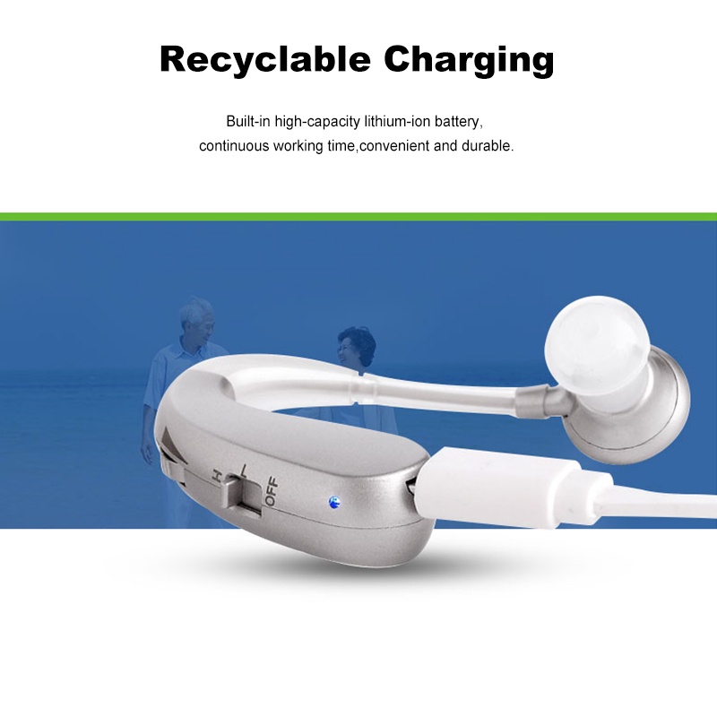 Digital Rechargeable Hearing Aids Intelligent Amplifier Audiphone ...