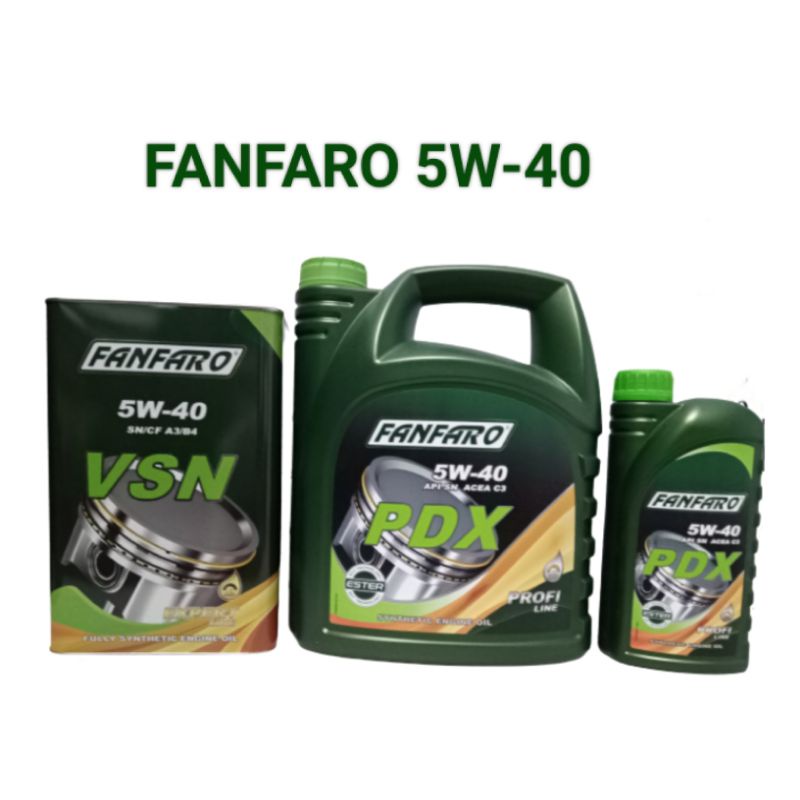 Original SCT FANFARO 5W40 Fully Synthetic Engine Oil PROTON PERODUA ...