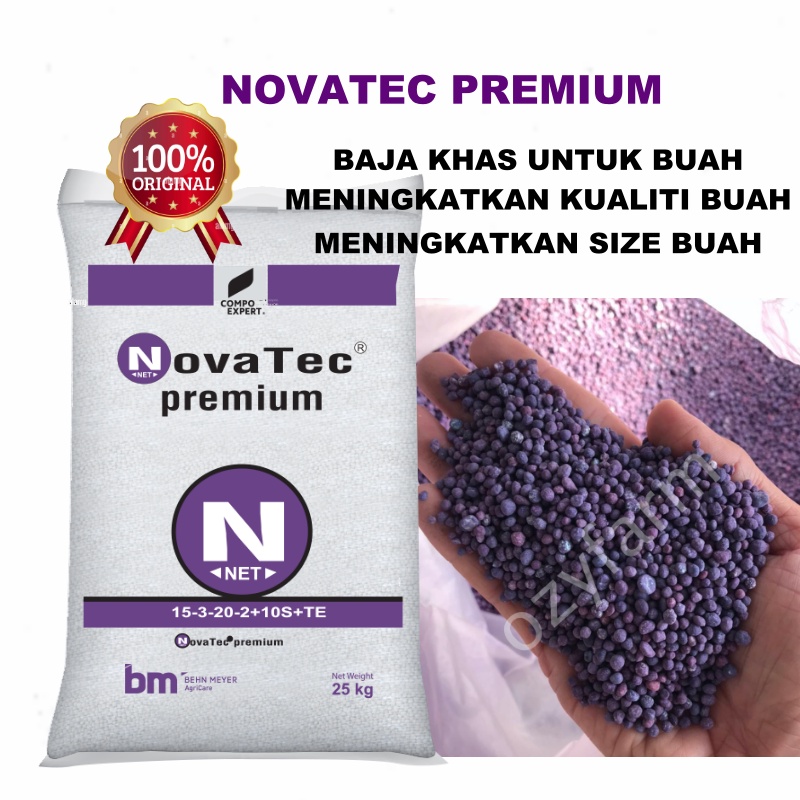 1KG NOVATEC PREMIUM baja buah besarkan buah tingkatkan kualiti buah ...