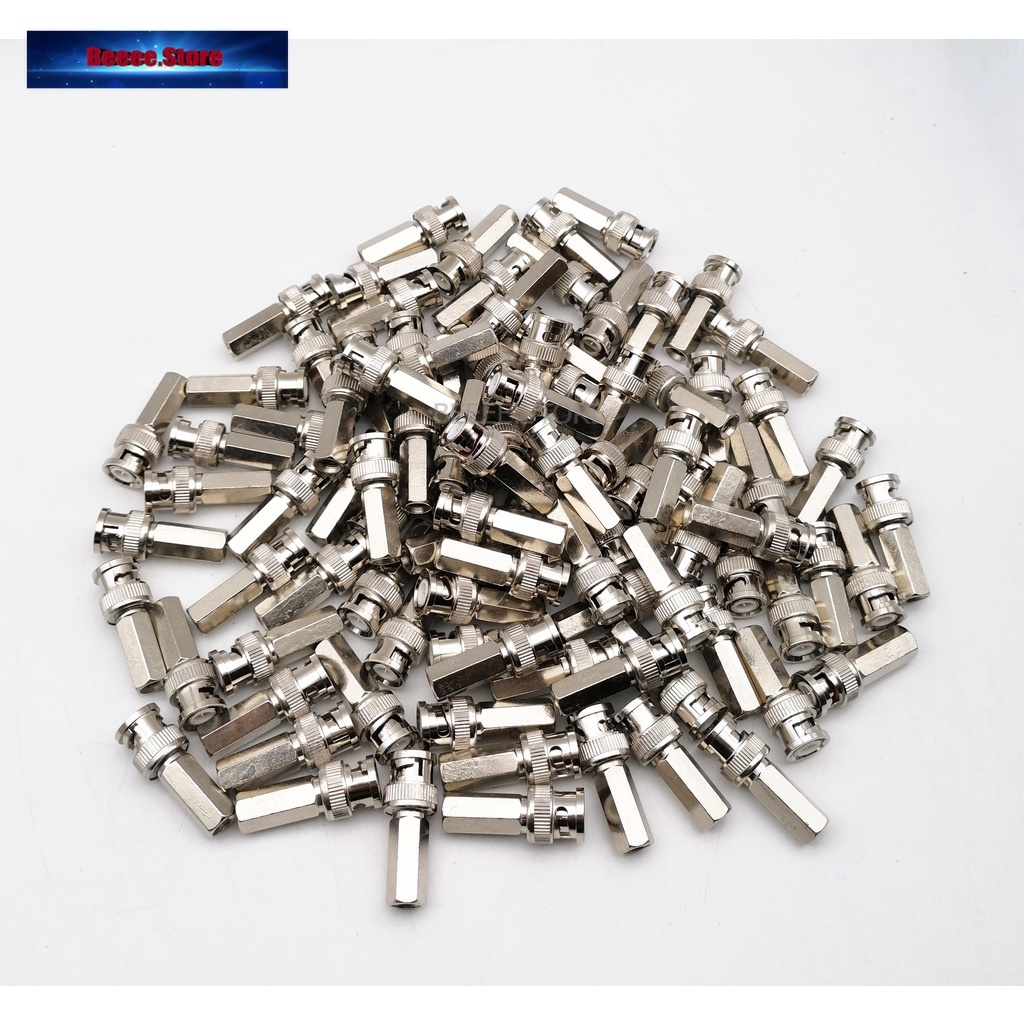100PCS - BNC RG59 Twist / Screw CCTV Connector for Coaxial Cable ( CCTV ...