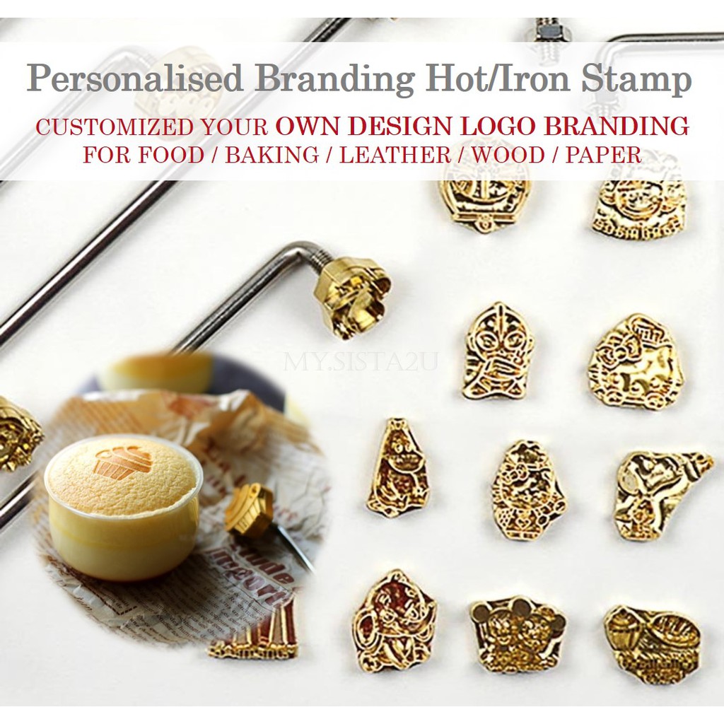【Customized OWN LOGO】 Branding Copper Brass Stamp Cake Branding ...