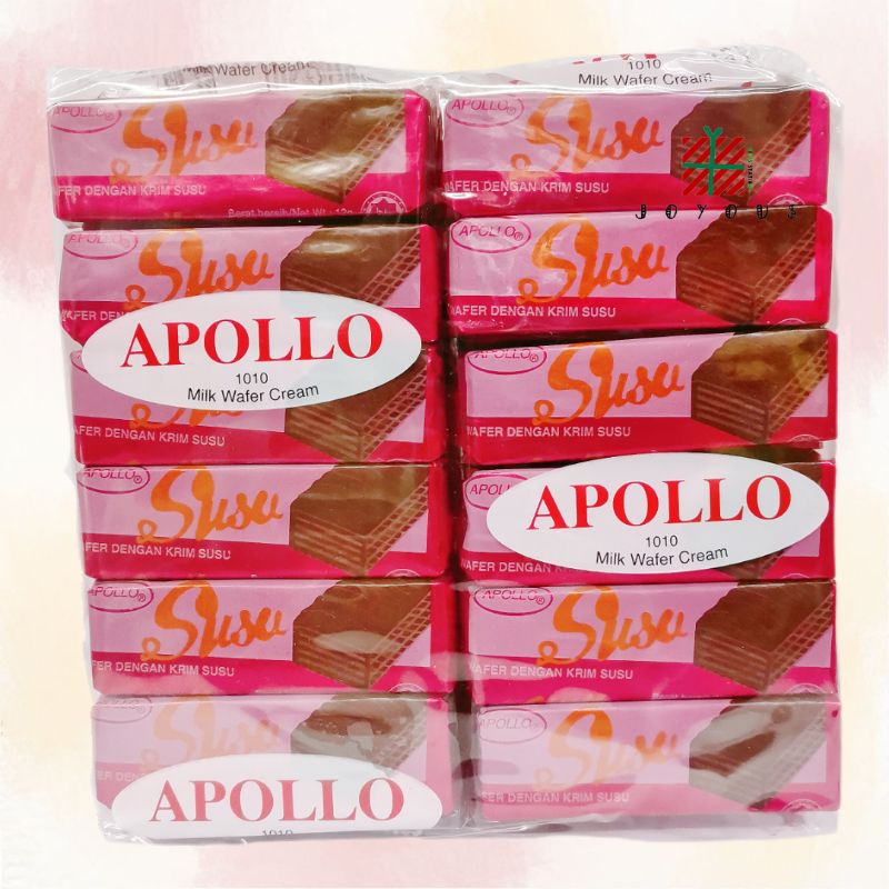 48pcs Apollo Milk Wafer Cream 1010 / Milk Chocolate Wafer Cream 1011 ...
