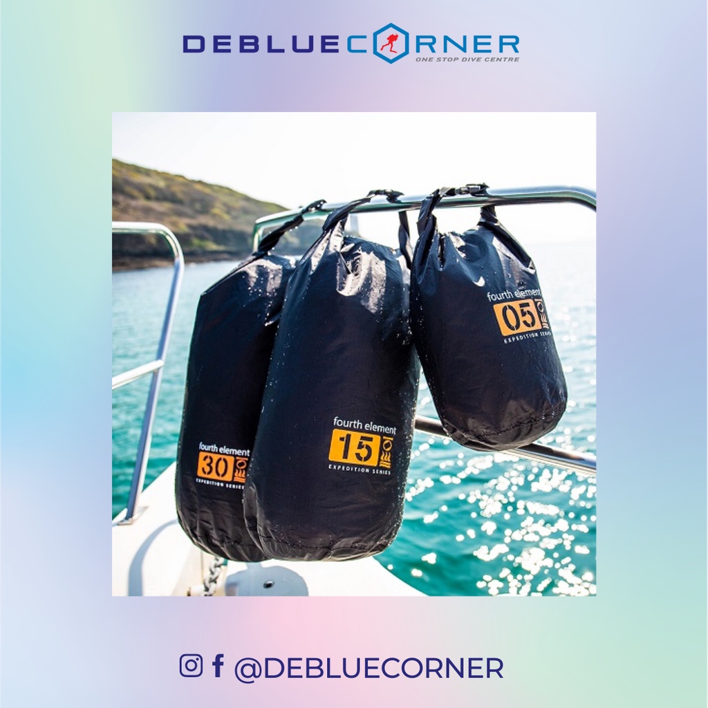 FOURTH ELEMENT Lightweight Dry Sac 5L/15L (Scuba Diving/Snorkeling ...