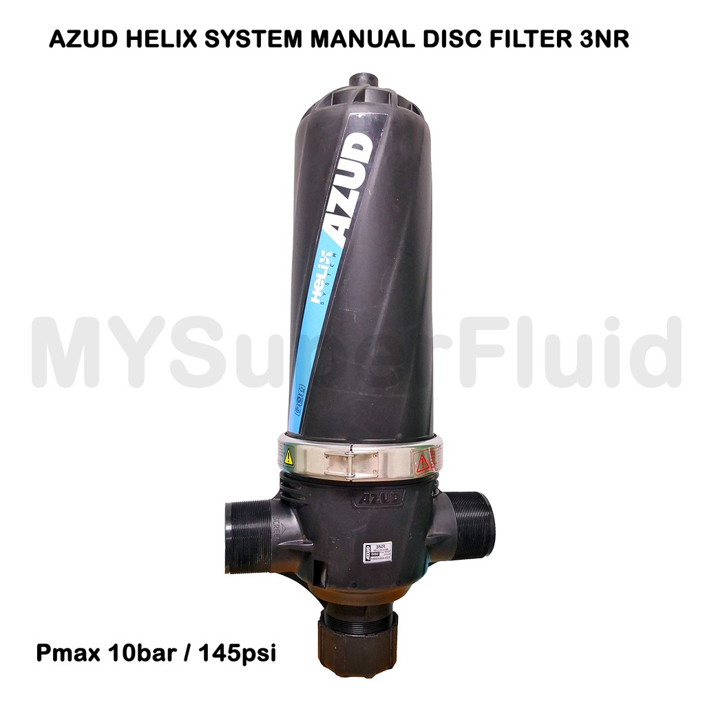 AZUD HELIX SYSTEM MANUAL DISC FILTER 3NR (100micron 150mesh) | Shopee ...