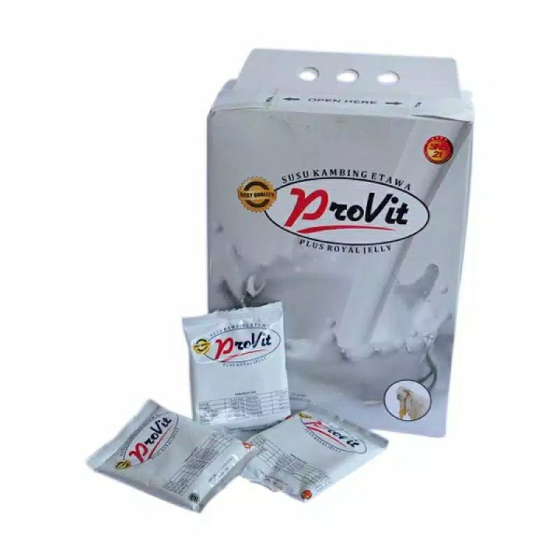 Provit Plus Royal Jelly Goat Milk 1 Box contains 50 sachets | Shopee ...