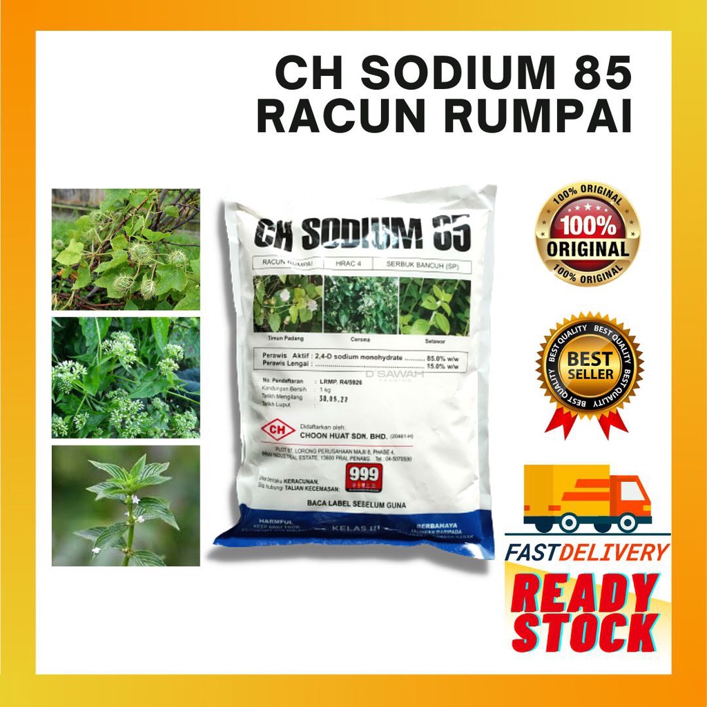 CH SODIUM 85 1kg Racun Serbuk / Ceroma Setawar Timun Padang/ Herbicide ...