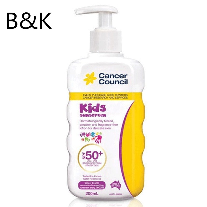 (Ready Stock)Cancer Council SPF 50+ Kids Sunscreen Pump ( 200ml ...