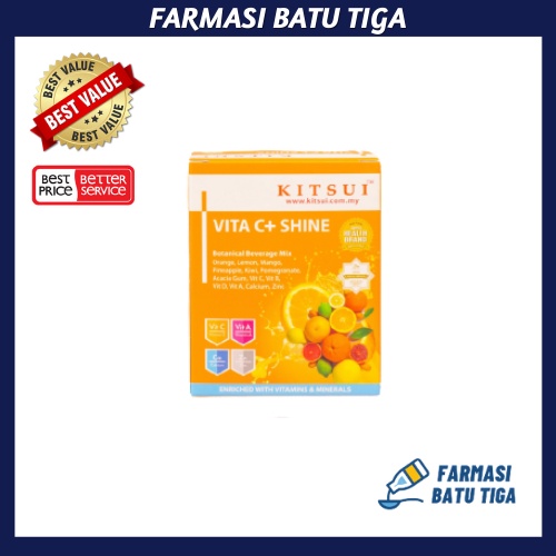 KITSUI VITA C+ SHINE 10 SACHET X 15G (EXP DATE: 28/01/2025) | Shopee ...