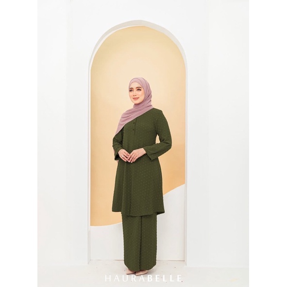 HAURABELLE Baju Kurung Kalsom Raya 2022 Tak Payah Gosok Bf Friendly Ready Stock | Shopee Malaysia