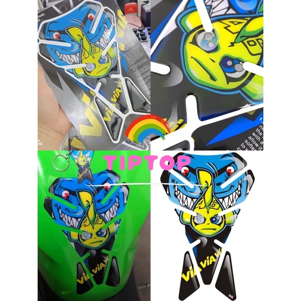 UNIVERSAL SHARK 3D RUBBER TANK PAD YAMAHA MT15 MT25 R15 R25 R1 R6 ...