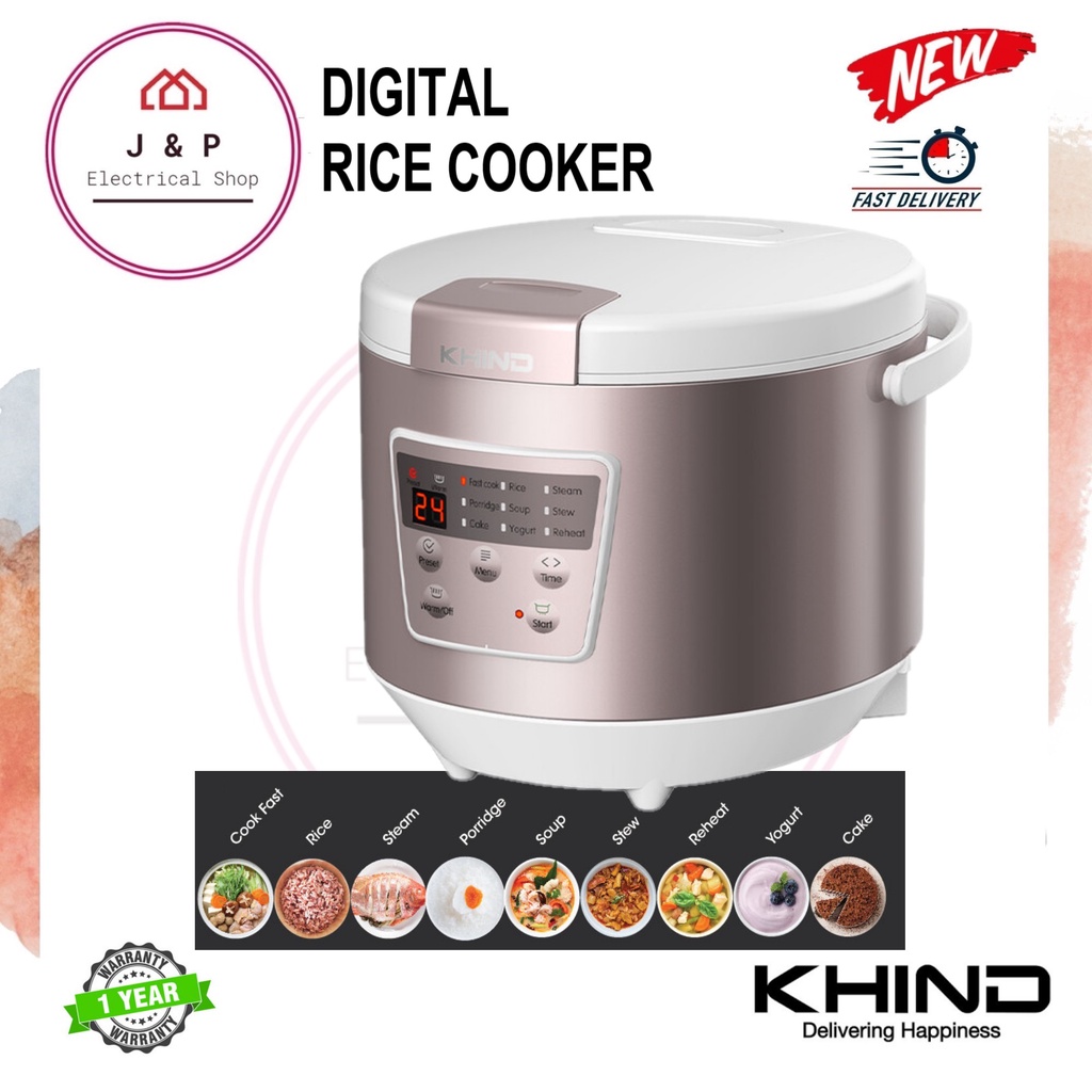 💥KHIND Digital Rice Cooker ( 1.8L ) RCM18 电饭锅 💥 [ READY STOCK 现货 ...