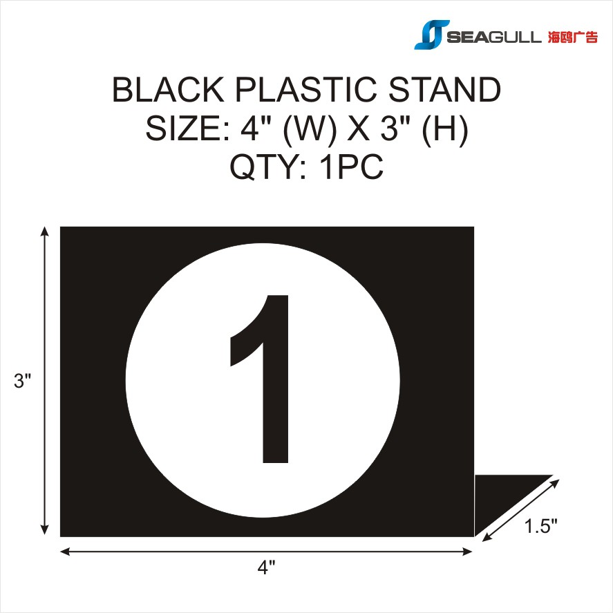 1-10 Plastic Table Number Stand For Restaurant Acrylic Dinner Table ...