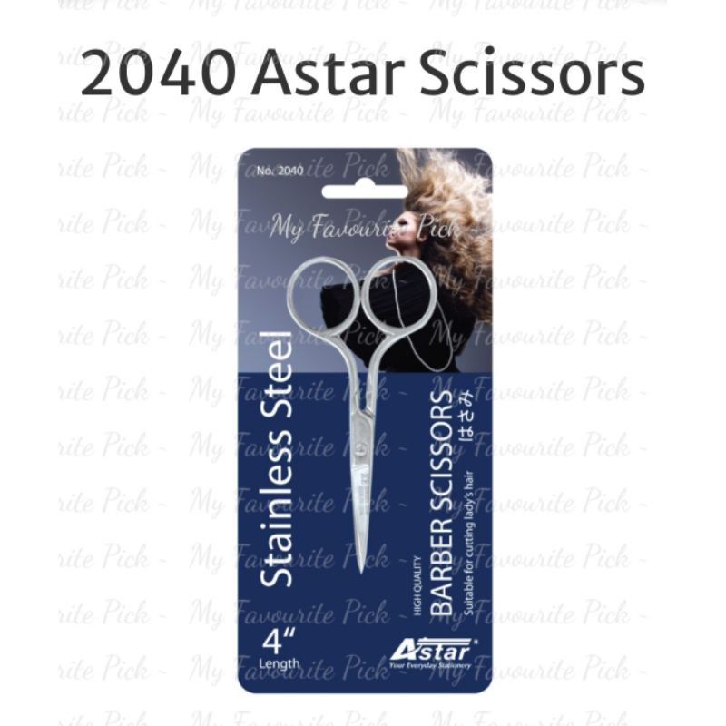 Astar barber stainless steel scissor 2040 (4") | Shopee Malaysia