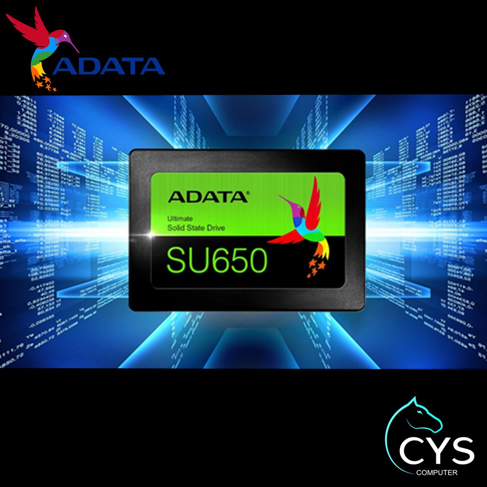 ADATA SU650 120GB/240GB/480GB/960GB SSD | Shopee Malaysia