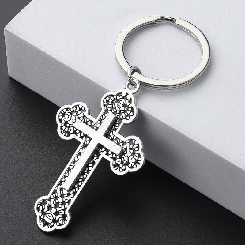 Cross Keychain Jesus Key Ring Religious Beliefs Key Chains For Women ...