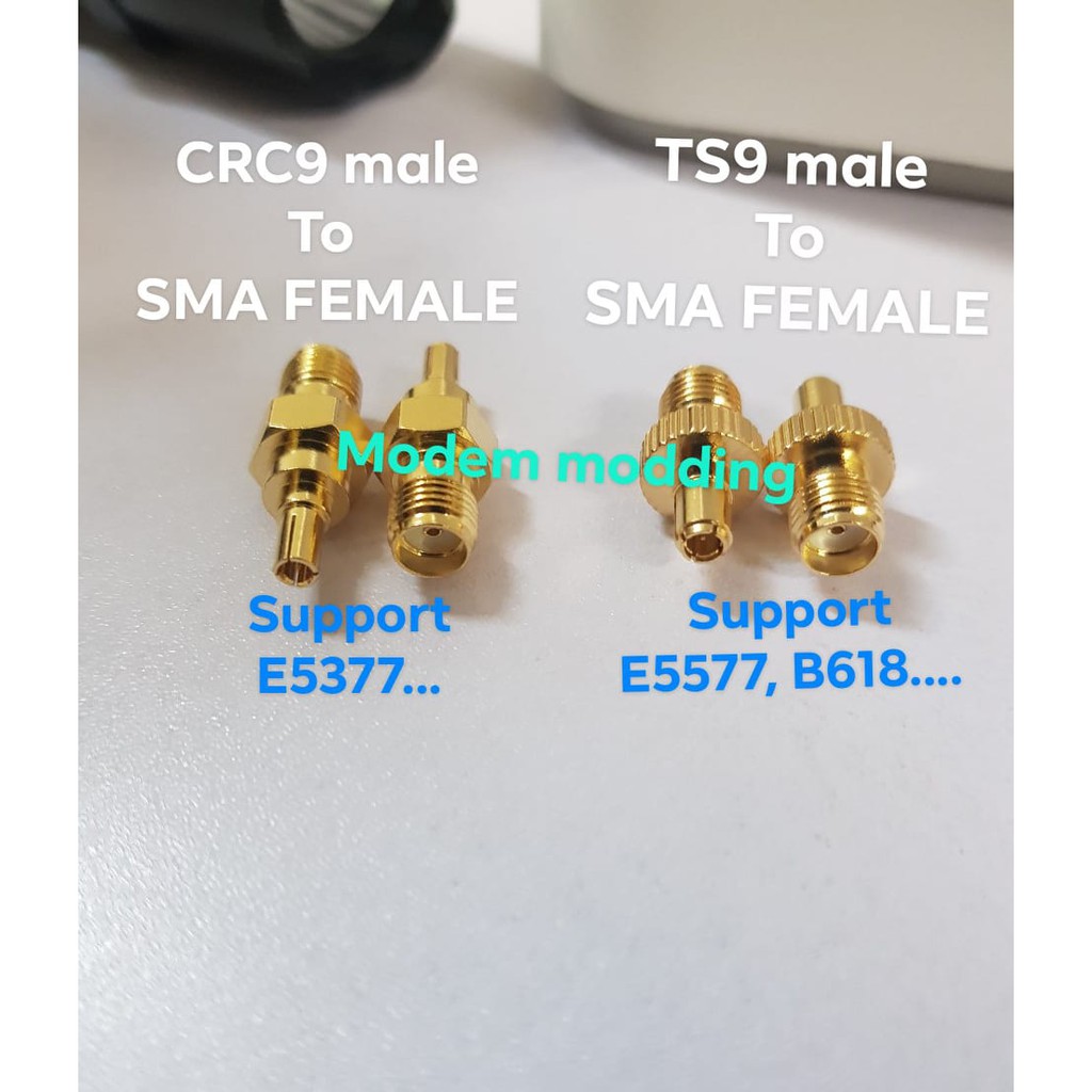 [Ready stock] Copper Gold Plated SMA Female to TS9 CRC9 male Adapter ...