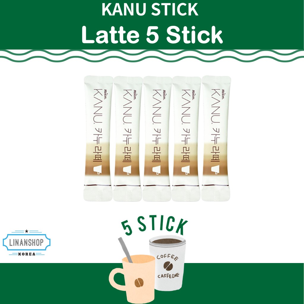 [KOREA] KANU 5 sitcks /Maxim Kanu instant stick coffee / Latte / Double ...