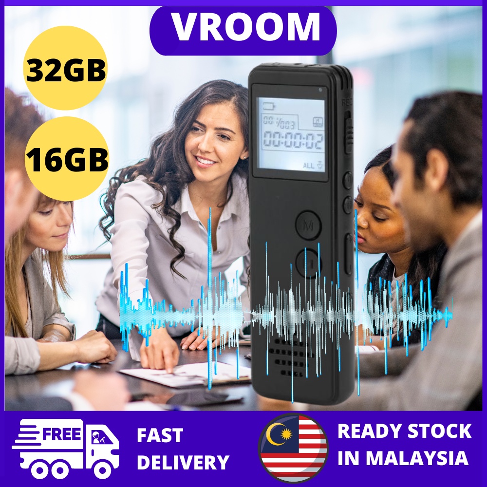 VROOM T-65 Audio Recording Professional Voice Recorder Intelligent ...