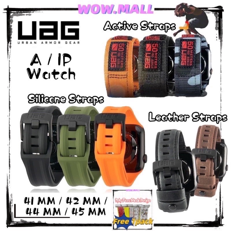 UAG A / IP WATCH Active/Leather/Scout Strap Watch 38/40/41/42/44/45/46 ...