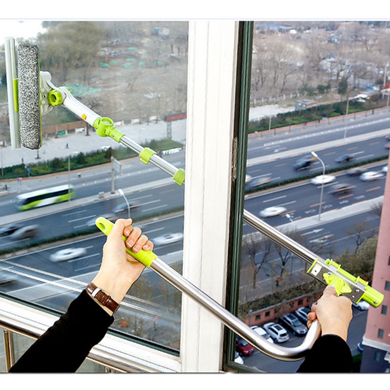 BLC002 Upgraded 2IN1 Telescopic Condo Window Balcony Glass Cleaner ...