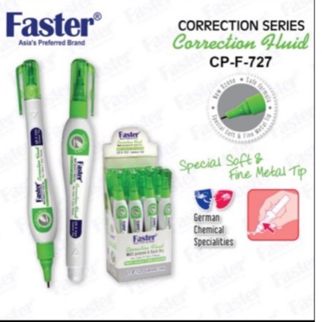 FASTER Liquid Paper Correction Pen CF-F-727(7ml), CF-F725(5ml)😍😍 ...