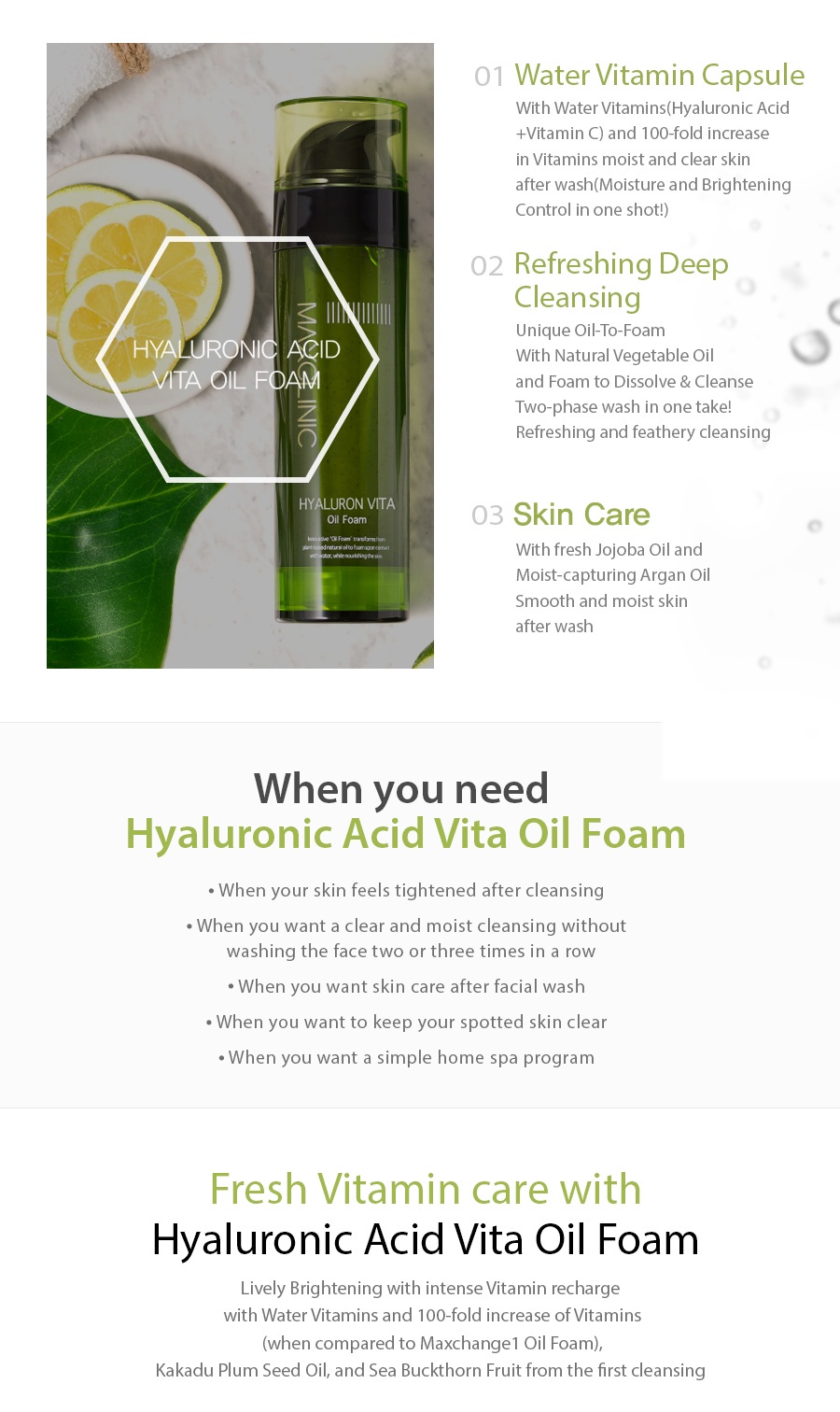 MAXCLINIC Hyaluron Vita Oil Foam Cleanser Travel Kit (5g x 11ea ...