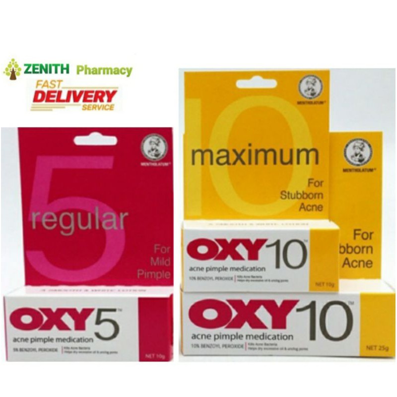 OXY 5 & 10 ACNE Pimple Medication 10/25g | Shopee Malaysia